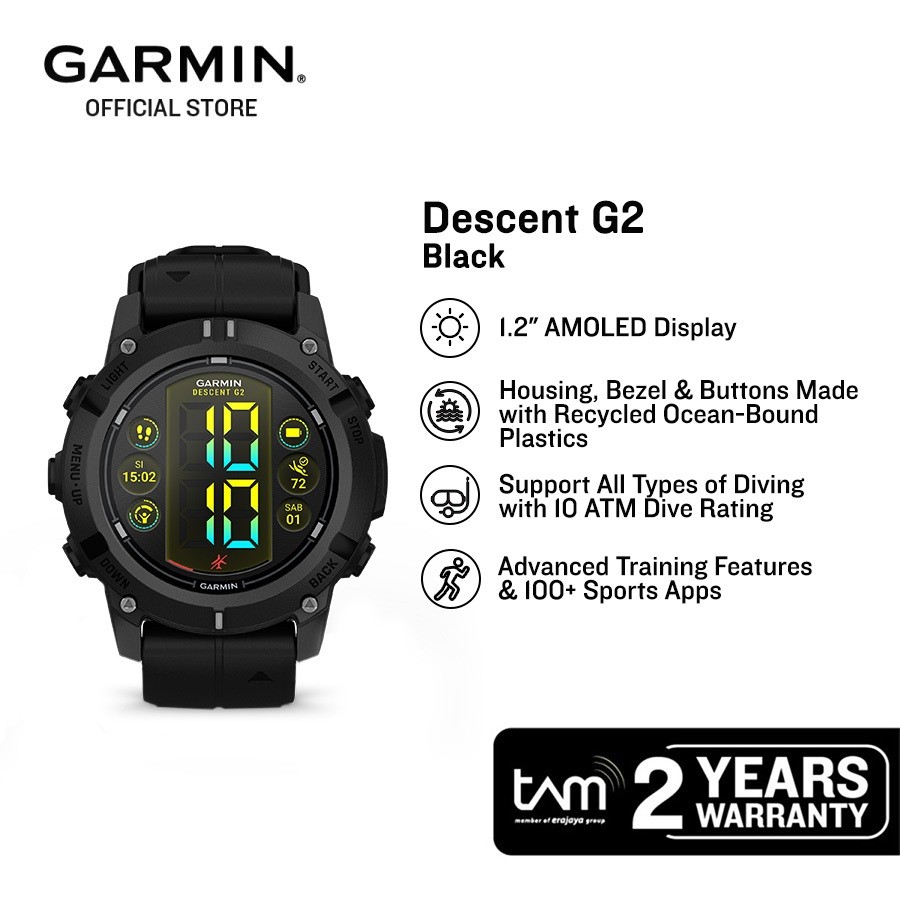 Jual Garmin Descent G2 - Black | Shopee Indonesia