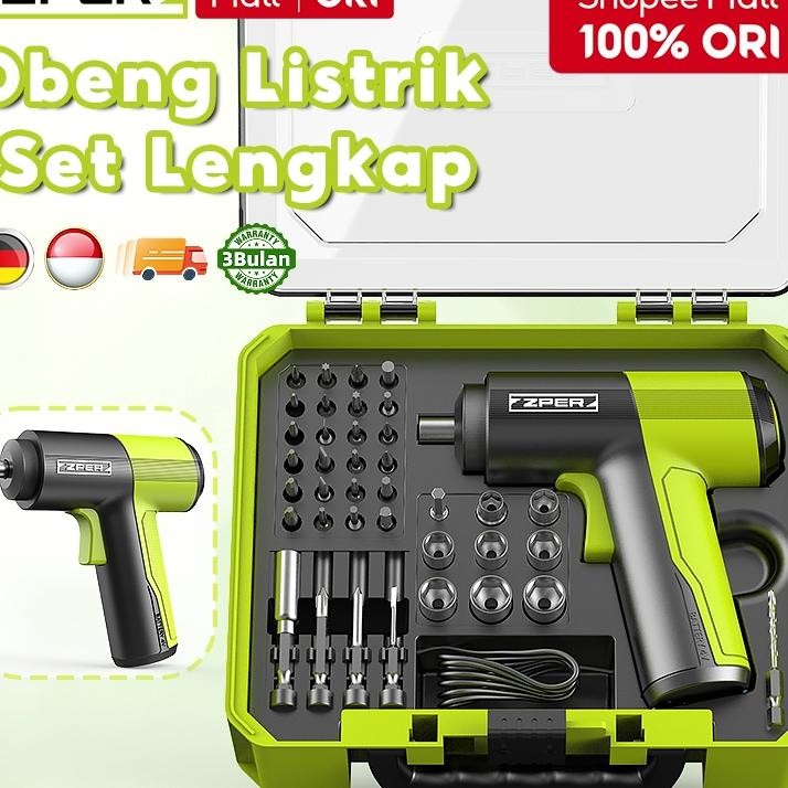 Jual Zper Obeng Set Lengkap Toolkit Tool Box Mesin Bor Listrik Obeng ...