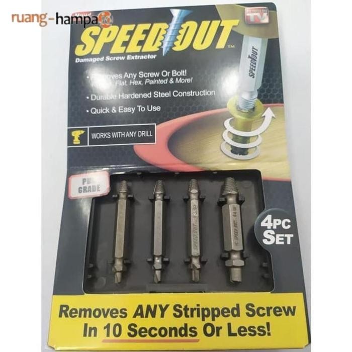 Jual Promo Aneka - Speed Out 4Pc Screw Extractor Alat Pembuka Baut ...