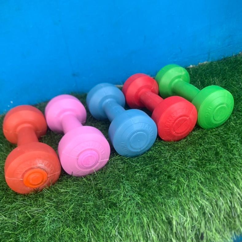 Jual dumbell 1 kg warna || dumbell alat angkat beban 1kg warna dumbell ...