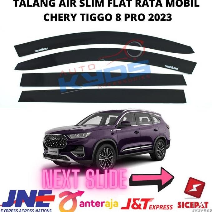 Jual Talang Air Slim Flat Rata Mobil Chery Tiggo 8 Pro Tiggo 8Pro 2023 Slim Flat Rata Pintu ...