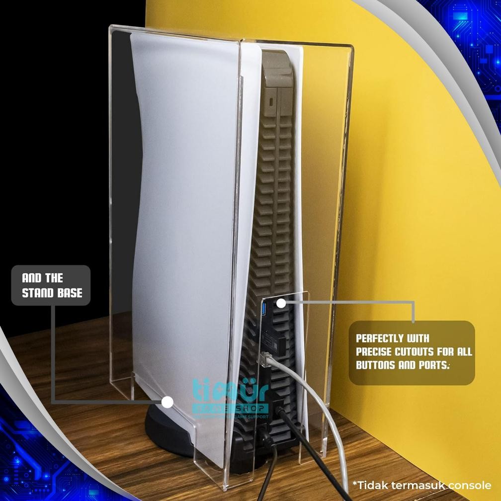 Jual Transparent Host Cover Display Box Kaca Pelindung PS5 Fat Dan Slim ...