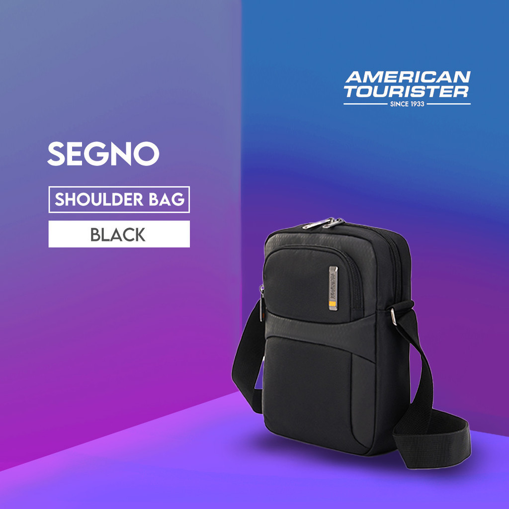 Jual American Tourister Segno Shoulder Bag - Black | Shopee Indonesia