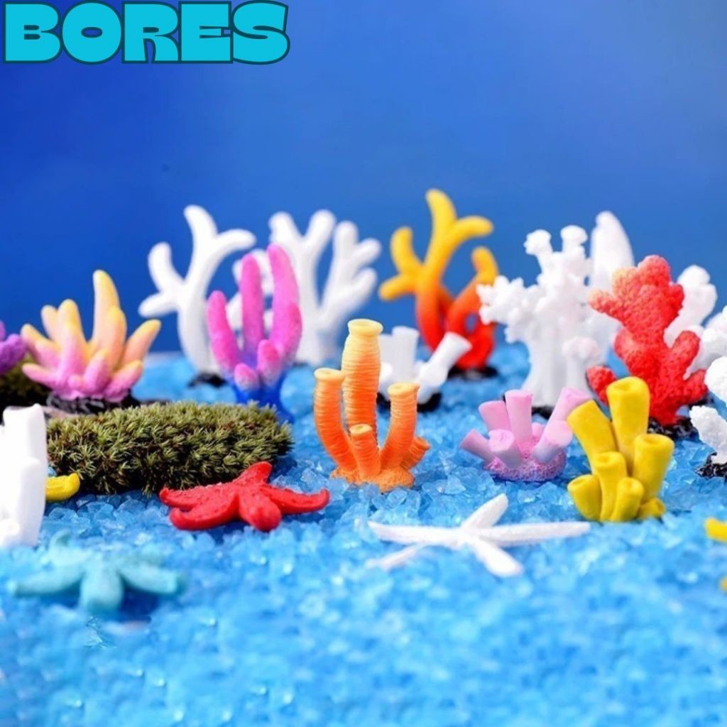 Jual BORES Hiasan Aquarium Model Terumbu Karang Artificial Coral Fish Tank Decoration Ornamen ...