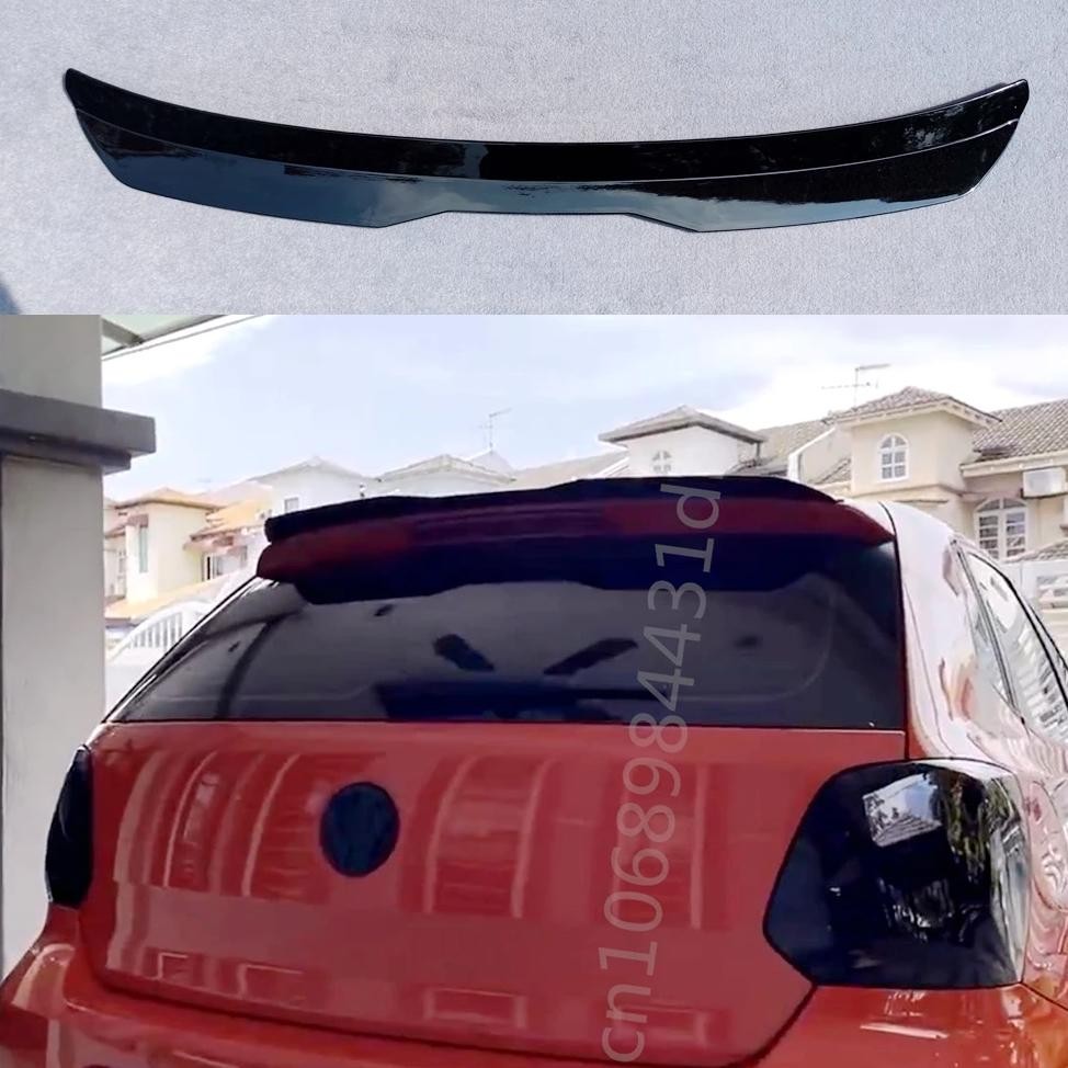 Jual Rear Roof Spoiler For Vw Polo Mk5 Gti / R-Line Lip Wing Spoiler ...