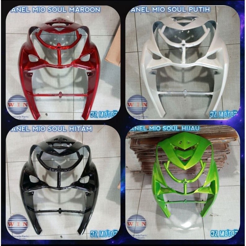 Jual Panel Tameng Dada Depan Yamaha Mio Soul Lama Old 14D Hitam Putih ...