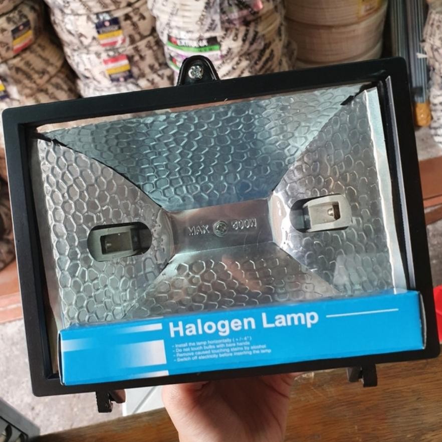 Jual Kap Lampu Sorot Halogen watt Lampu tembak w Komplit Set | Shopee ...