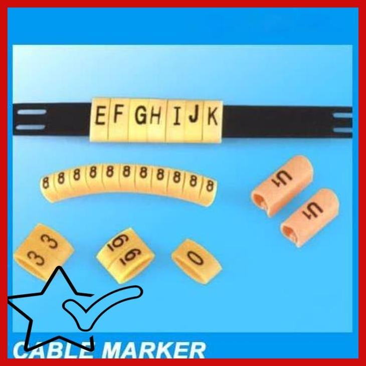 Jual [ONS] CABLE MARKER EC-1 HURUF I | Shopee Indonesia