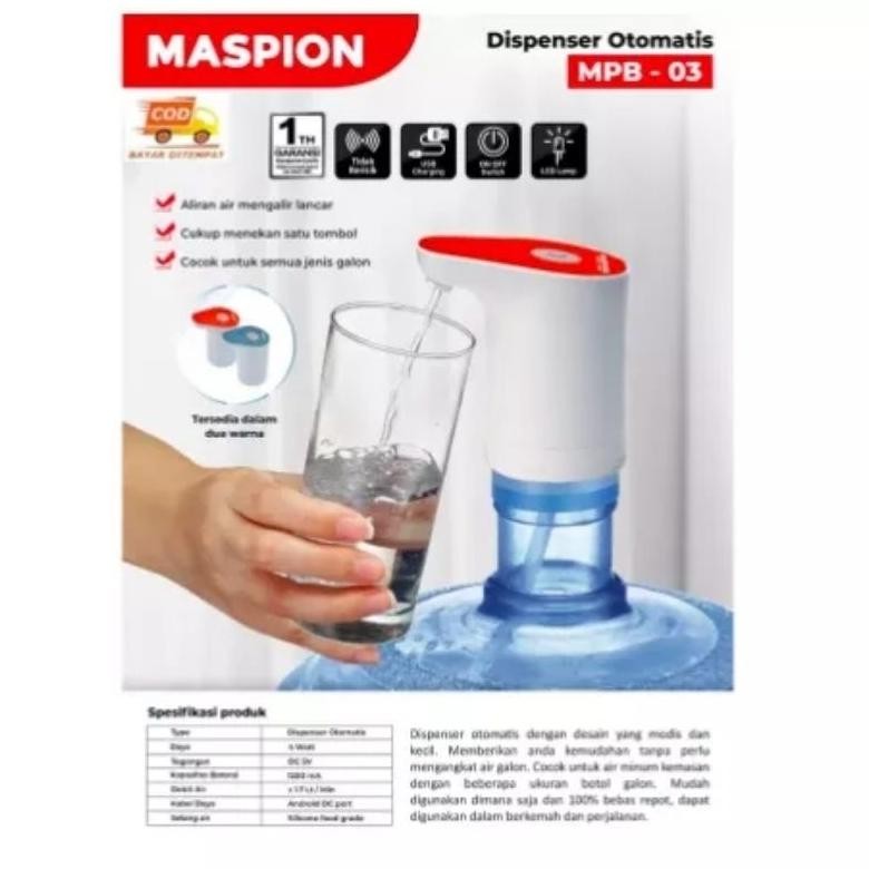 Jual Maspion Pompa Galon Elektrik/ Pompa Galon Listrik 4Watt MPB03 ...