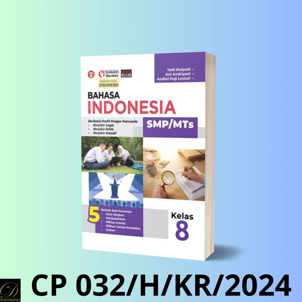 Jual Buku Bahasa Indonesia SMP/MTs Kelas 8/VIII Kurikulum Merdeka CP 2024 | Shopee Indonesia