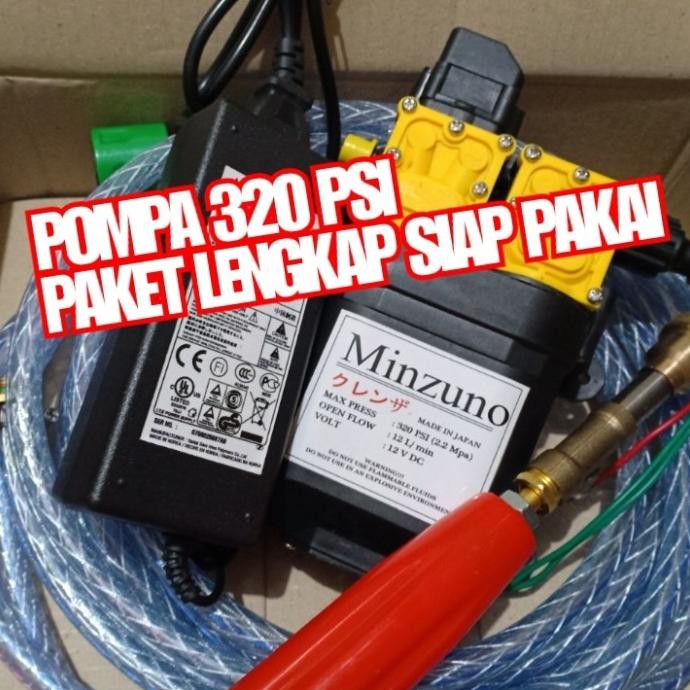 Jual pompa air dc 12v tekanan tinggi 320 psi mesin dual pump steam ...