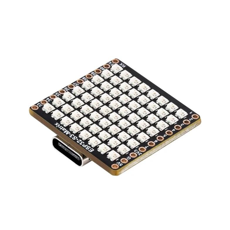 Jual ESP32 Development Board ESP32-S3 Matrix 8x8 RGB-LED-WiFi Bluetooth With QST Attitude Gyro ...