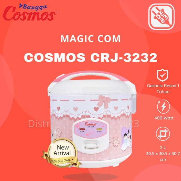 Jual [ Cosmos ] Magic Com Rice Cooker Cosmos Crj 3232 - Kapasitas 2 ...