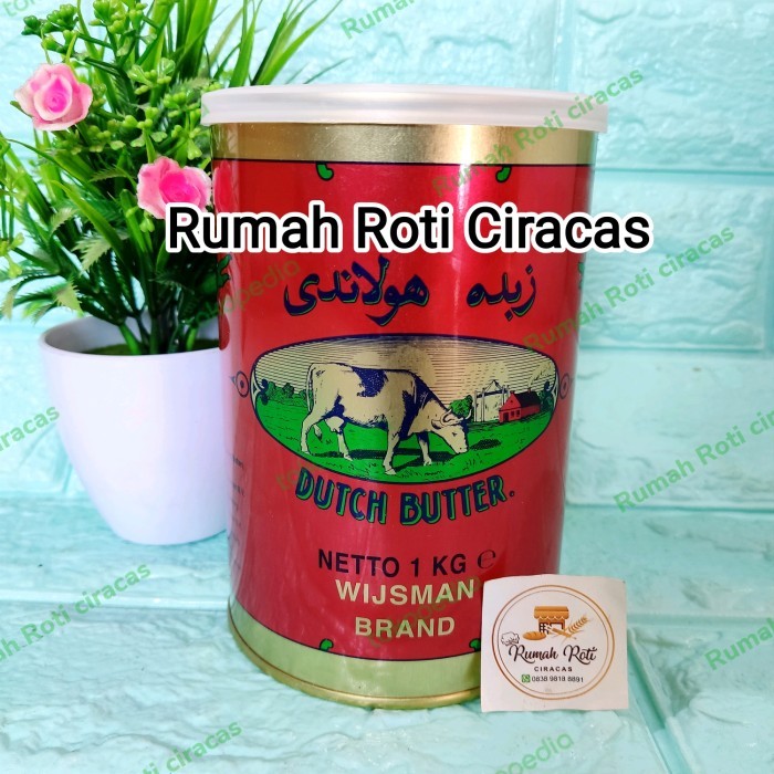 Jual BUTTER WIJSMAN 1000GR MENTEGA WISMAN 1000GR KALENG SALTED WYSMAN 1 ...