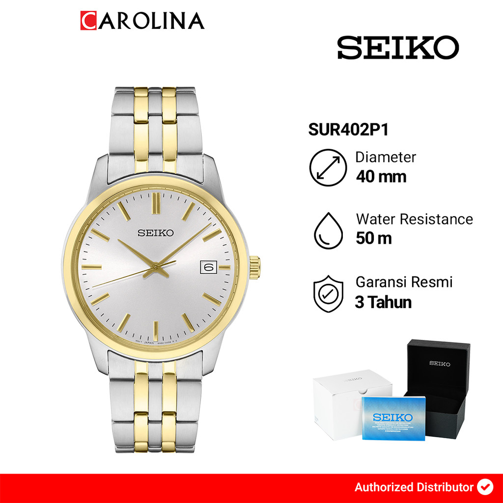 Jual Jam Tangan Pria SEIKO Classic SUR402P1 Discover More White Sunray ...