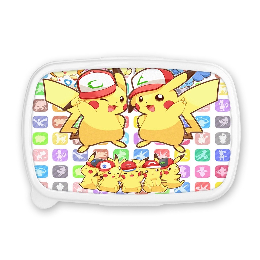 Jual Kotak Makan Siang Pokemon Pikachu 2-Kompartemen Anime Hot Games ...