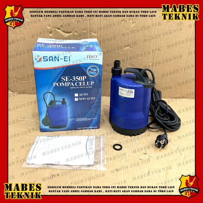 Jual SUBMERSIBLE PUMP SANEI SE 350 NON AUTO POMPA CELUP SAN EI SE-350 NON OTOMATIS POMPA CELUP ...