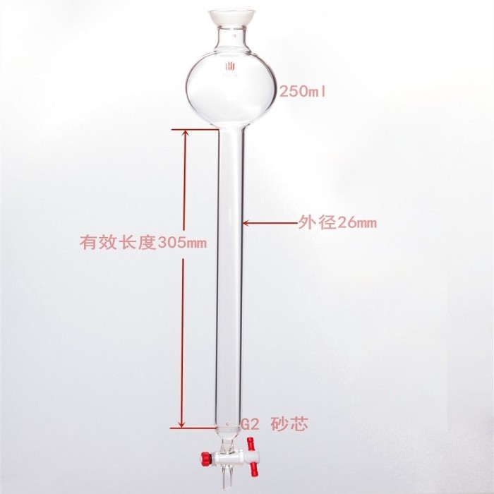 Jual FLASH CHROMATOGRAPHY COLUMN WITH STORAGE SPHERE SAND PLATE G2BALL ...