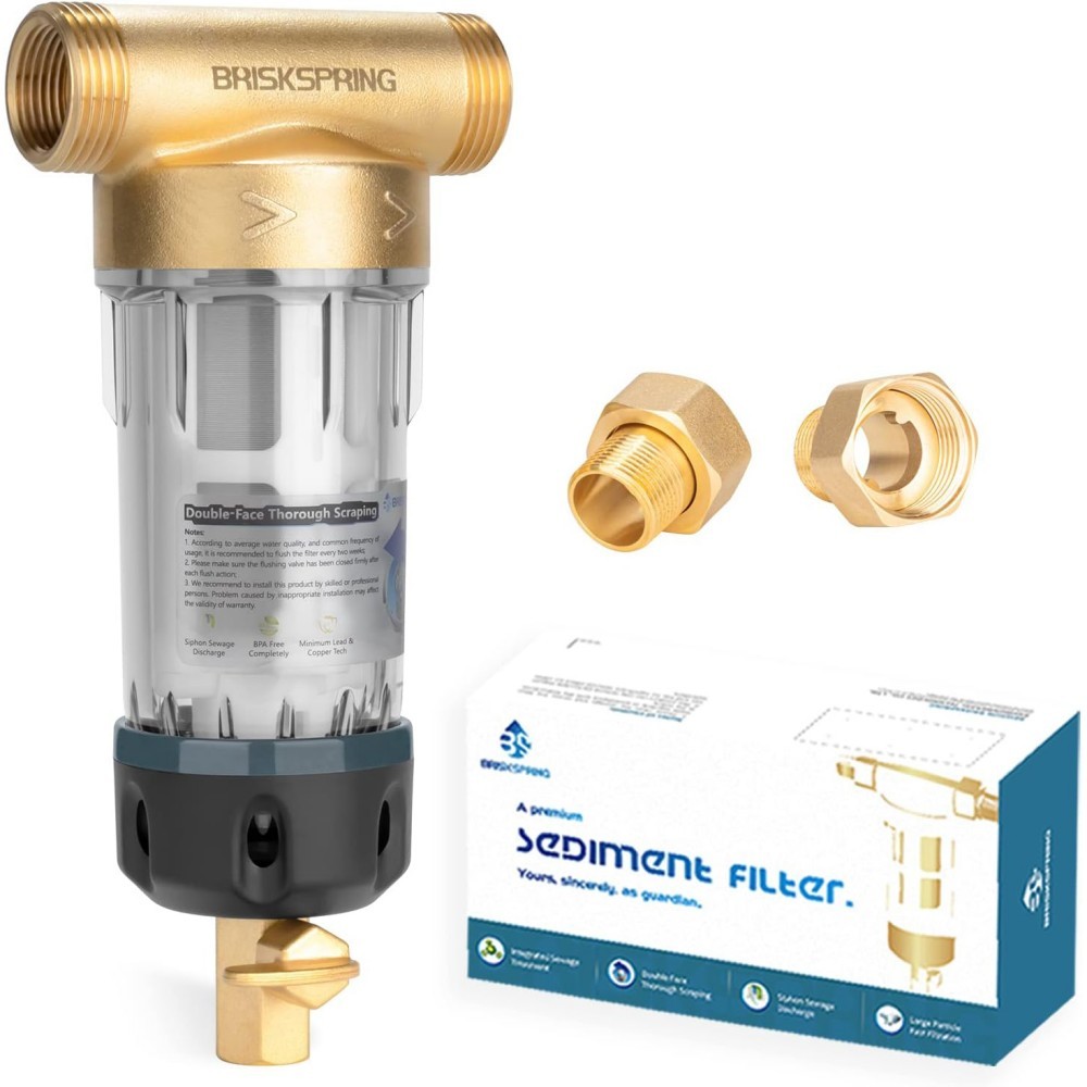 Jual BriskSpring 40/100 Micron Spin Down Sediment Filter With Scraper ...