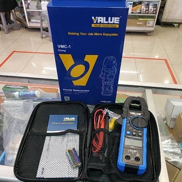 Jual Tang Ampere Value Vmc - 1 Digital Clamp Meter (Baterry Included) | Shopee Indonesia