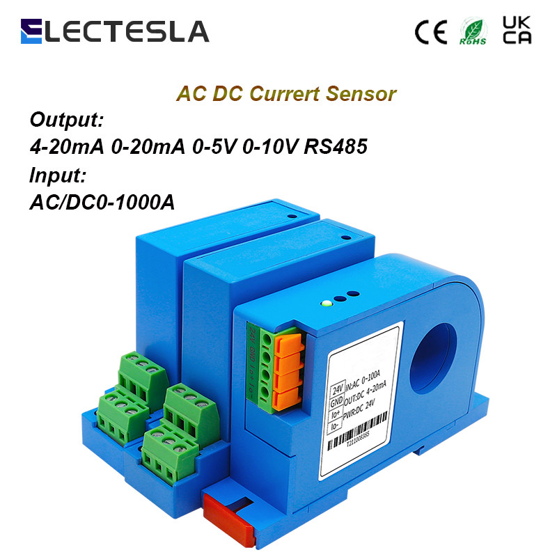 Jual AC Electric Current Sensor 22mm 31mm Hole Transducer Converter ...