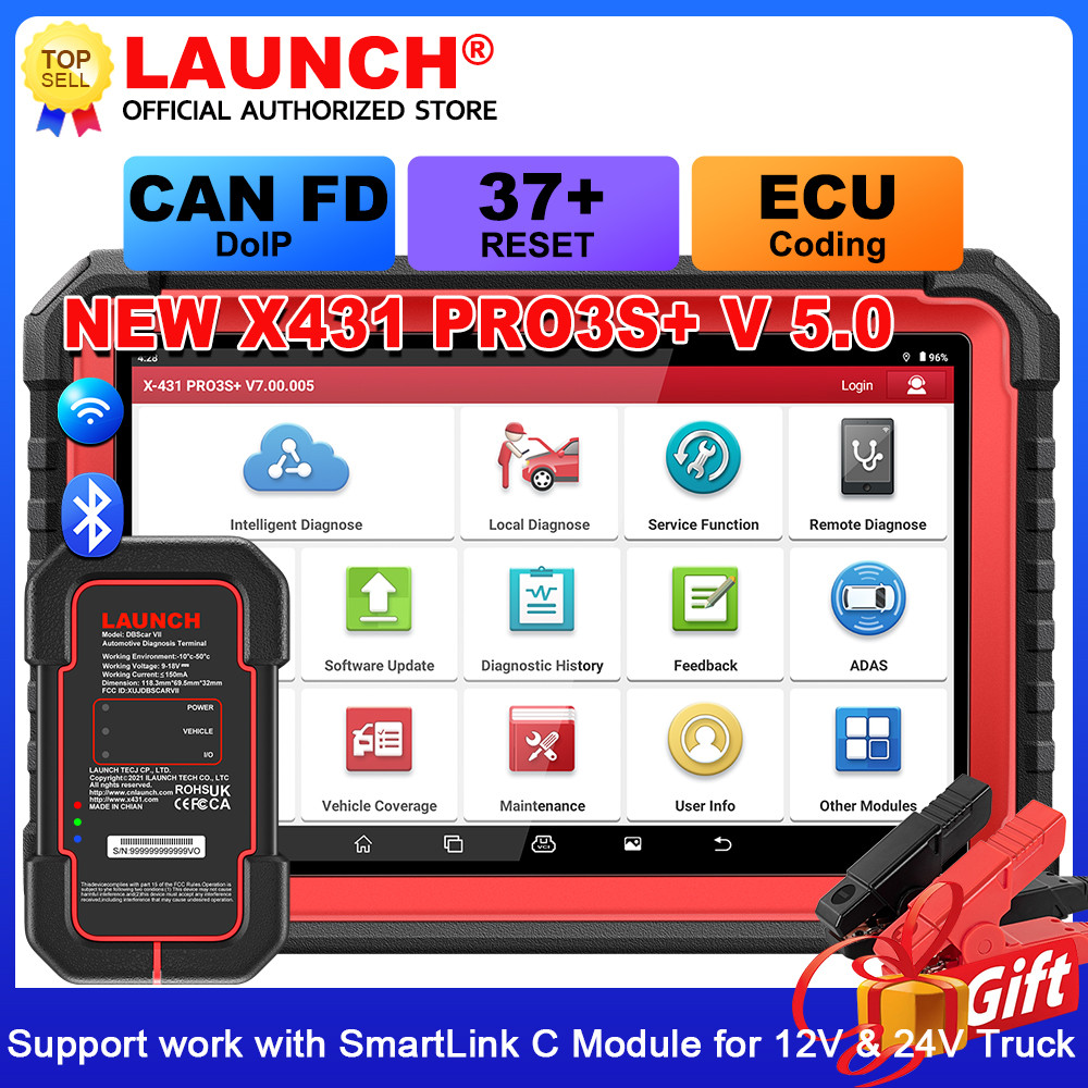 Jual LAUNCH X431 PRO3S+ V5.0 Full Functions Diagnostic Tools Auto OBD2 ...
