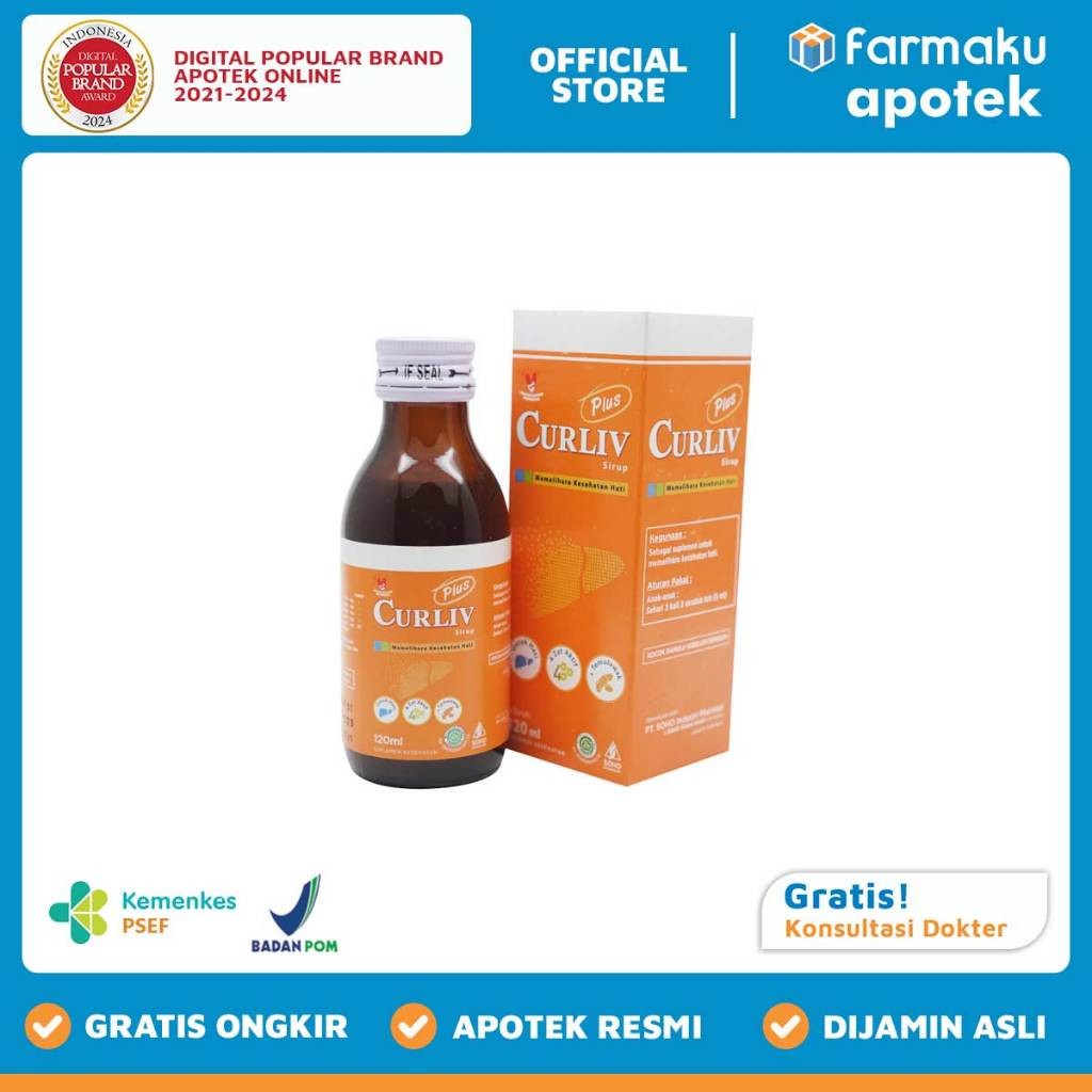Jual Curliv Plus Syrup 120 ml - BYM | Shopee Indonesia