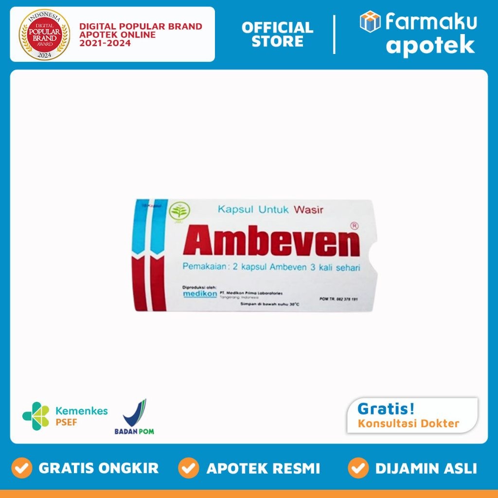 Jual Ambeven Strip 10 Capsule - BYM | Shopee Indonesia