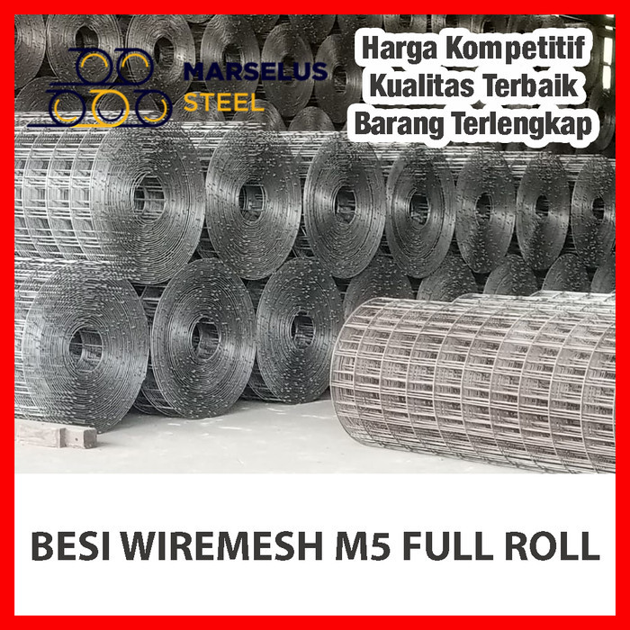 Jual BESI WIREMESH M5 FULL SNI ROLL 2,1 x 54 MTR ULIR BERKUALITAS ...