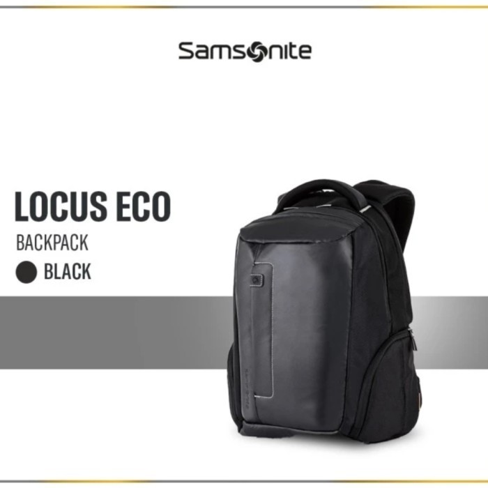 Jual Samsonite Locus Eco LP Backpack V-Black | Shopee Indonesia