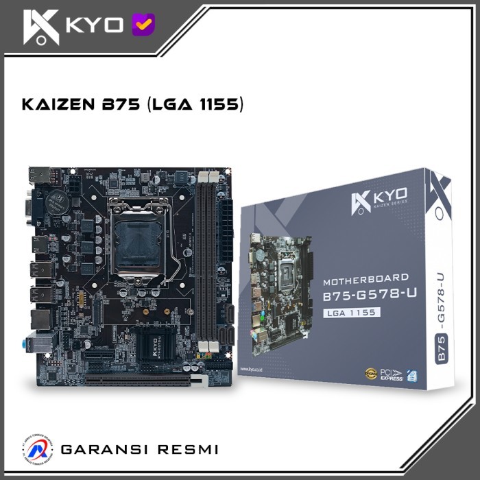 Jual PROMO! Motherboard KYO KAIZEN B75 M.2 NVME LGA1155 DDR3 B75 Mobo B75 | Shopee Indonesia