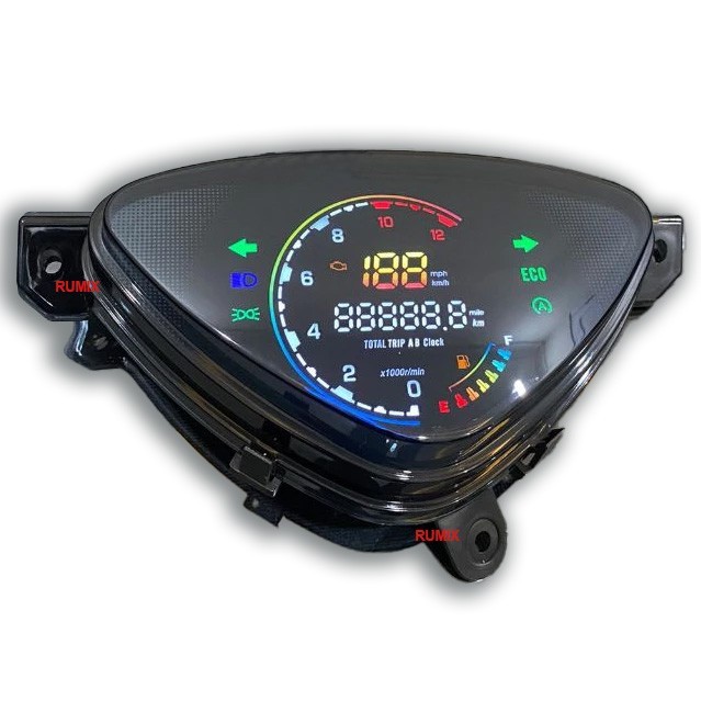 Jual Speedometer Mio 100 Digital 7 Warna Spidometer Mio Sporty Mio ...