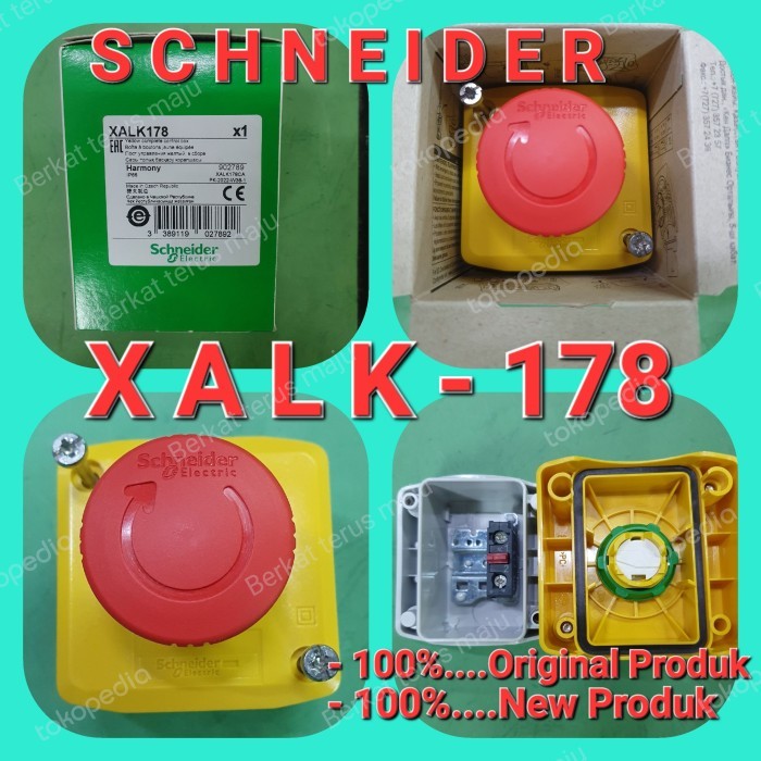 Jual Emergency Stop Xalk 178...Merk Schneider ( Original) | Shopee ...