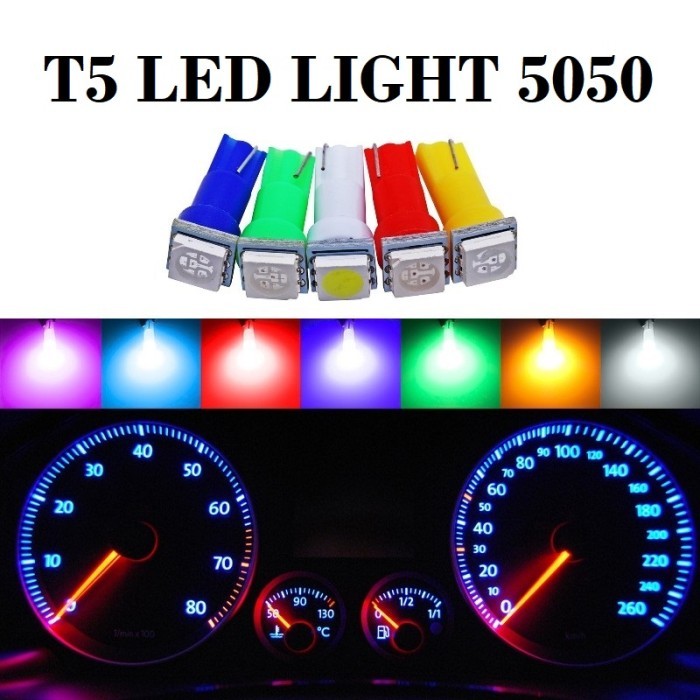 Jual LED T5 COB SPEEDOMETER SUPER BRIGHT 5050 LAMPU SPEEDO PANEL ...