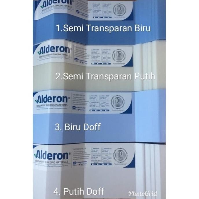 Jual Alderon Transparan/Translucent atap Twinwall kanopi per meter ...
