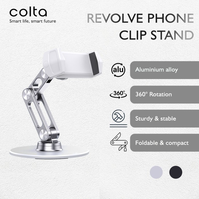 Jual Colta Revolve Phone Clip Stand Holder Aluminium Dudukan Hp Bracket ...