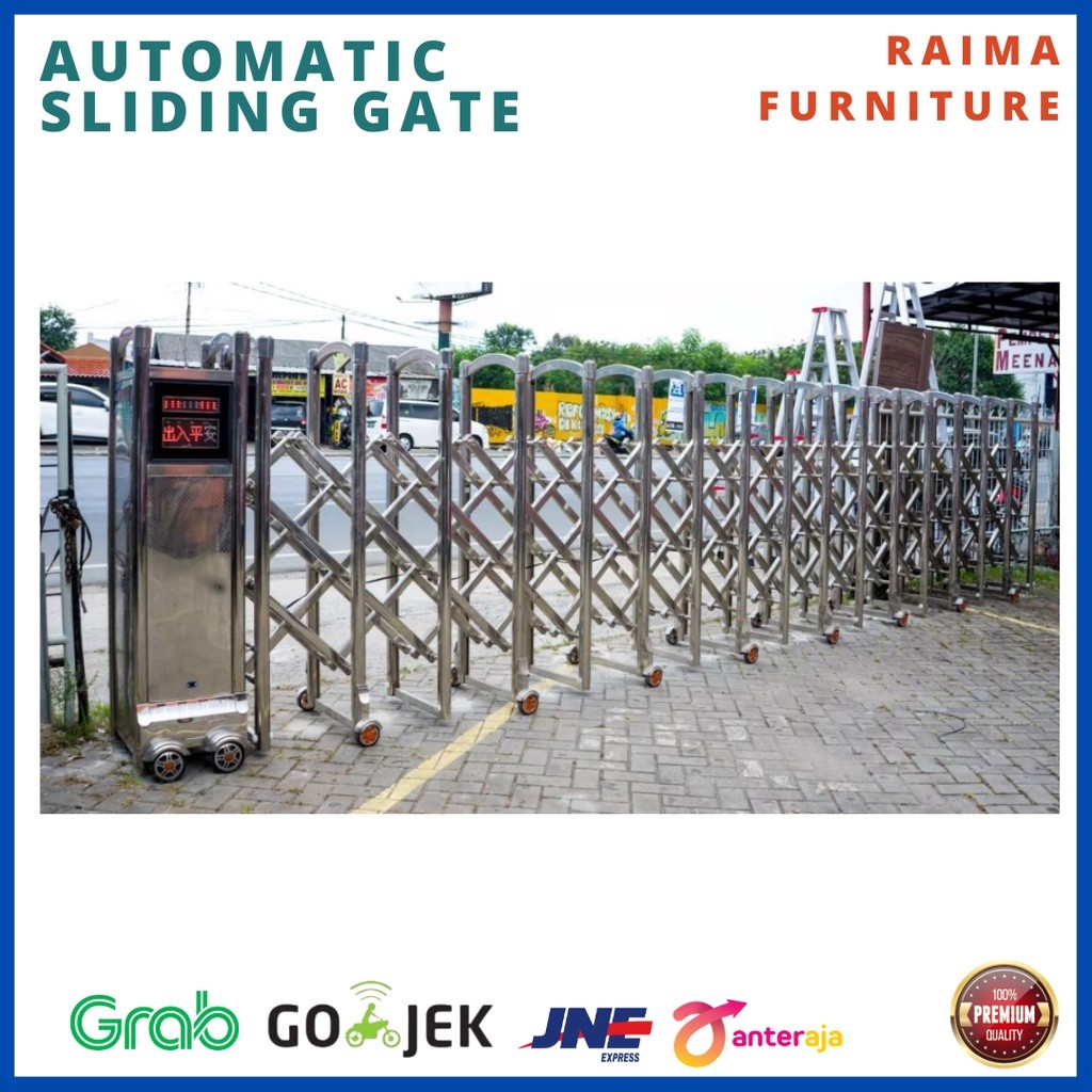 Jual Automatic Sliding gate Pagar Rumah Pagar Kantor Pintu Otomatis | Shopee Indonesia