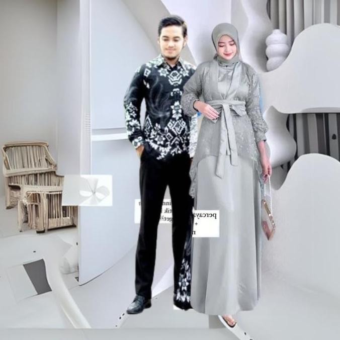 Jual BATIK COUPLE VELOXA DRESS | Couple Lebaran 2025 Pasangan | Fuji ...