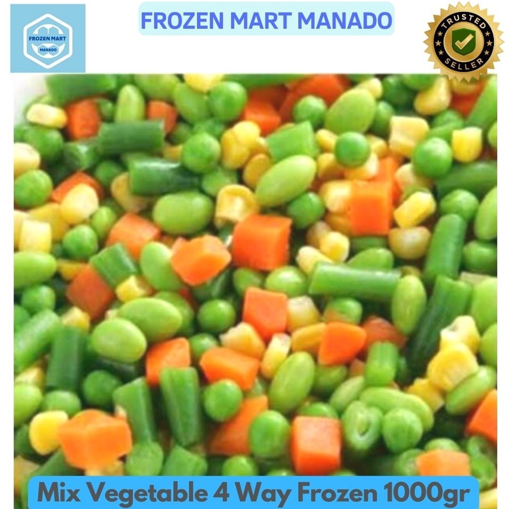 Jual Mix Vegetable 4 Way Frozen Harvest 1000gr - Frozen Mart Manado ...
