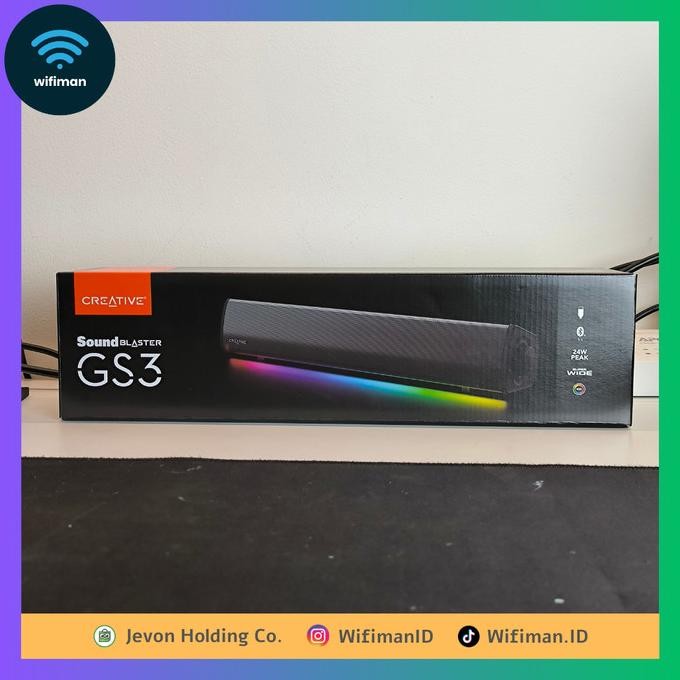 Jual Creative Labs Sound Blaster GS3 RGB Gaming Compact Mini Soundbar ...