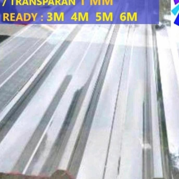 Jual 24 Meter = 8 Lbr Ukuran 3 Meter Atap Spandek/Atap Spandex Bening ...