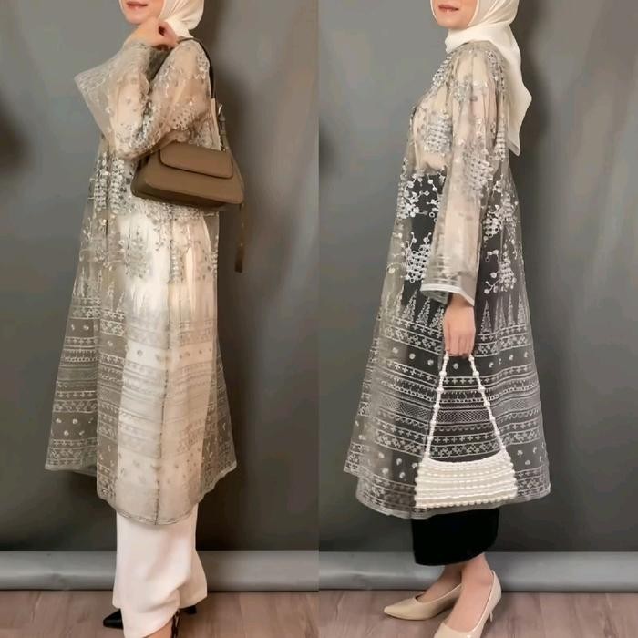 Jual Cardigan Sabyan Outer Brokat Outfit Kondangan, Wisuda, Bridesmaid ...