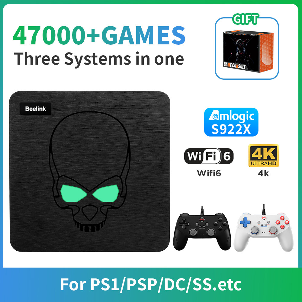 Jual YHS GT King WiFi 6 Game Console Amlogic S922X Retro Game Box with ...