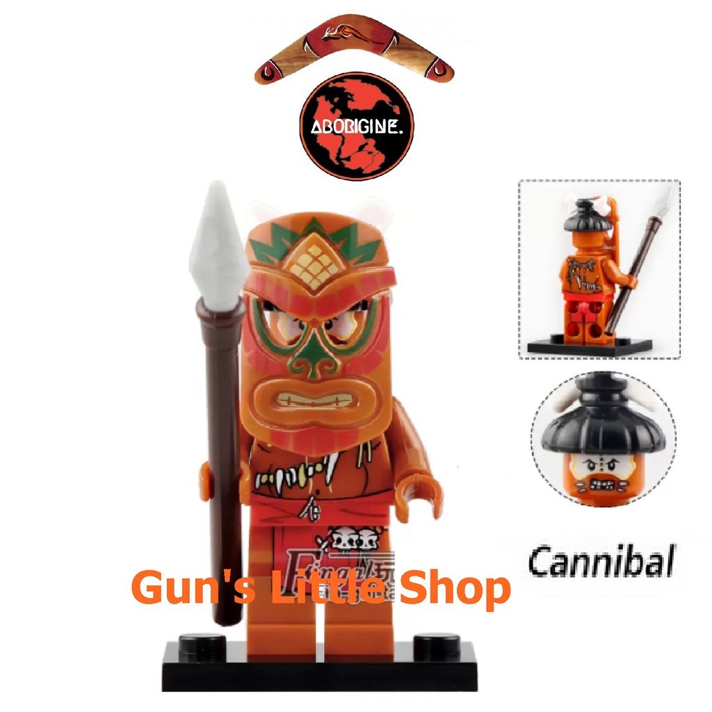 Jual Mini Action Figure - Cannibal Aborigines Chief Aztec tanpa dus ...