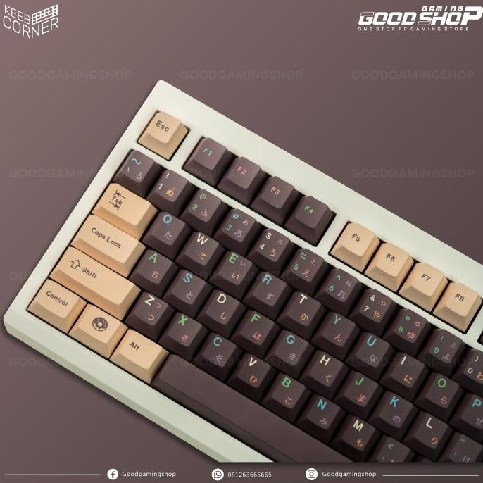 Jual Goodseries| KC Donuts Hiragana Cherry 129 Keys - Keycap Set ...