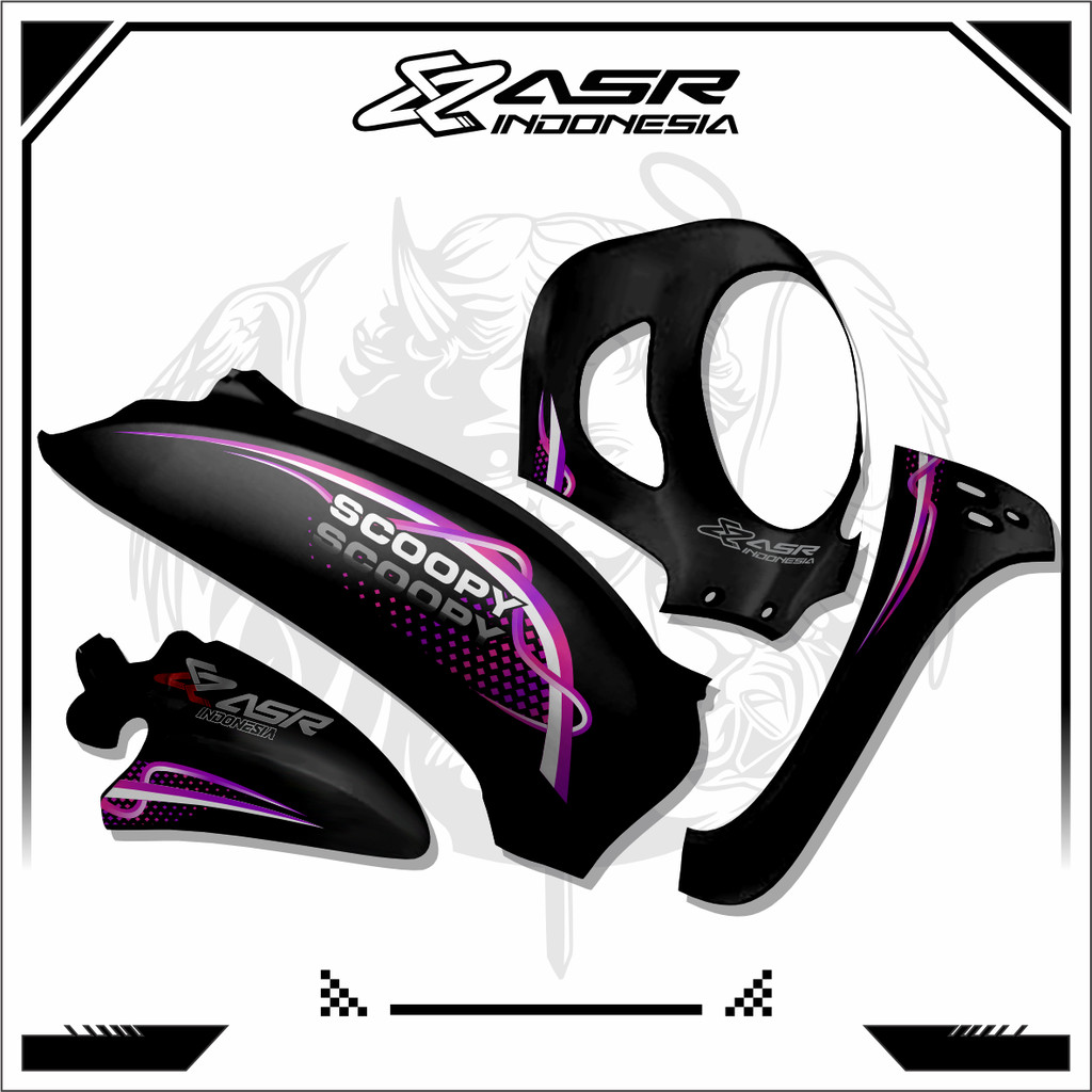 Jual ASR Striping Transparan Scoopy Gen5 Prestige Sticker Keren ...