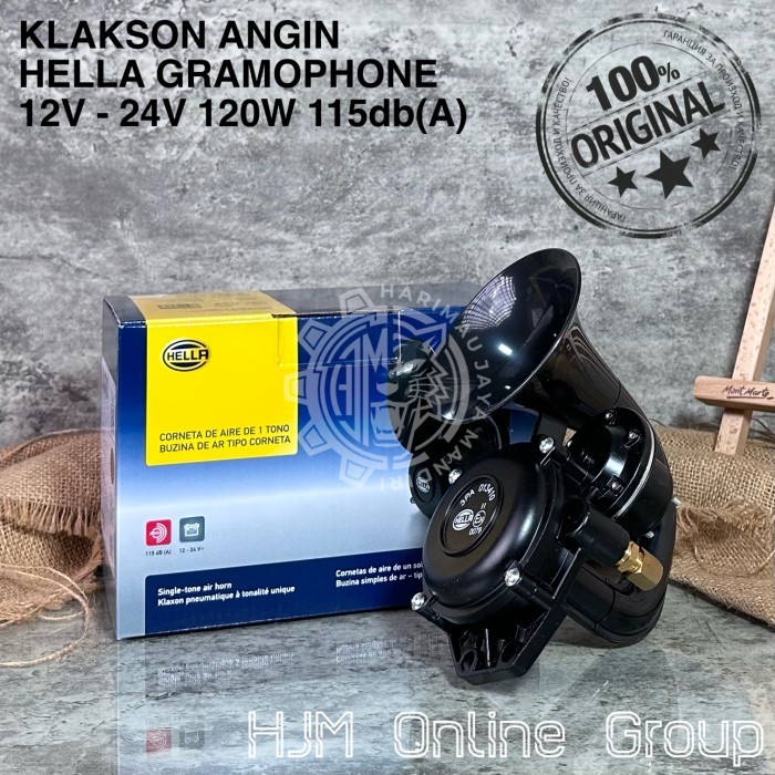 Jual Boom Sale Klakson Angin Hella Air Horn Gramophone Truck Scania Volvo 12V - 24V Kode 1393 ...