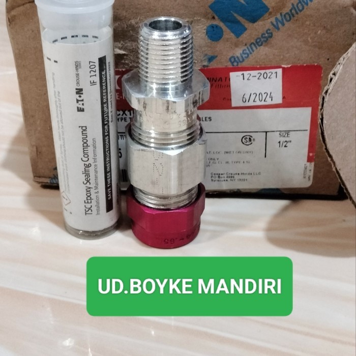 Jual Tmcx Terminator Cable Fitting Tmcx165 Size 1/2" By Eaton Crouse ...