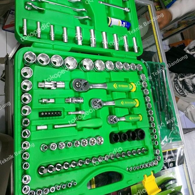 Jual Promo KUNCI SOK SET 120 PCS TEKIRO - Paket lengkap DR 1/4 - 3/8 - 1/2 inchi COD | Shopee ...