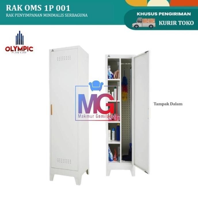 Jual Promo Lemari Locker Besi Alat Kebersihan/ Rak Penyimpanan Perkakas Serbaguna/ Olymsteel OMS ...